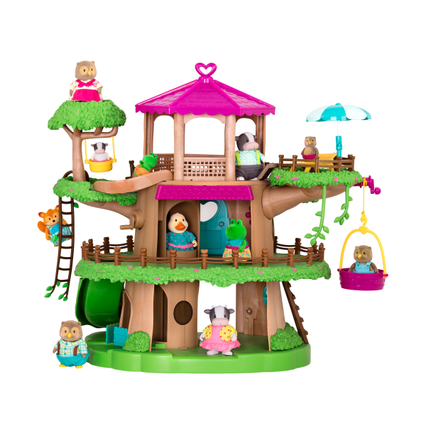 Family Treehouse | Playhouse with Accessories | Li'l Woodzeez