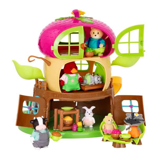 Acorn Treehouse | Playhouse with Bobblehead Character | Li'l Woodzeez