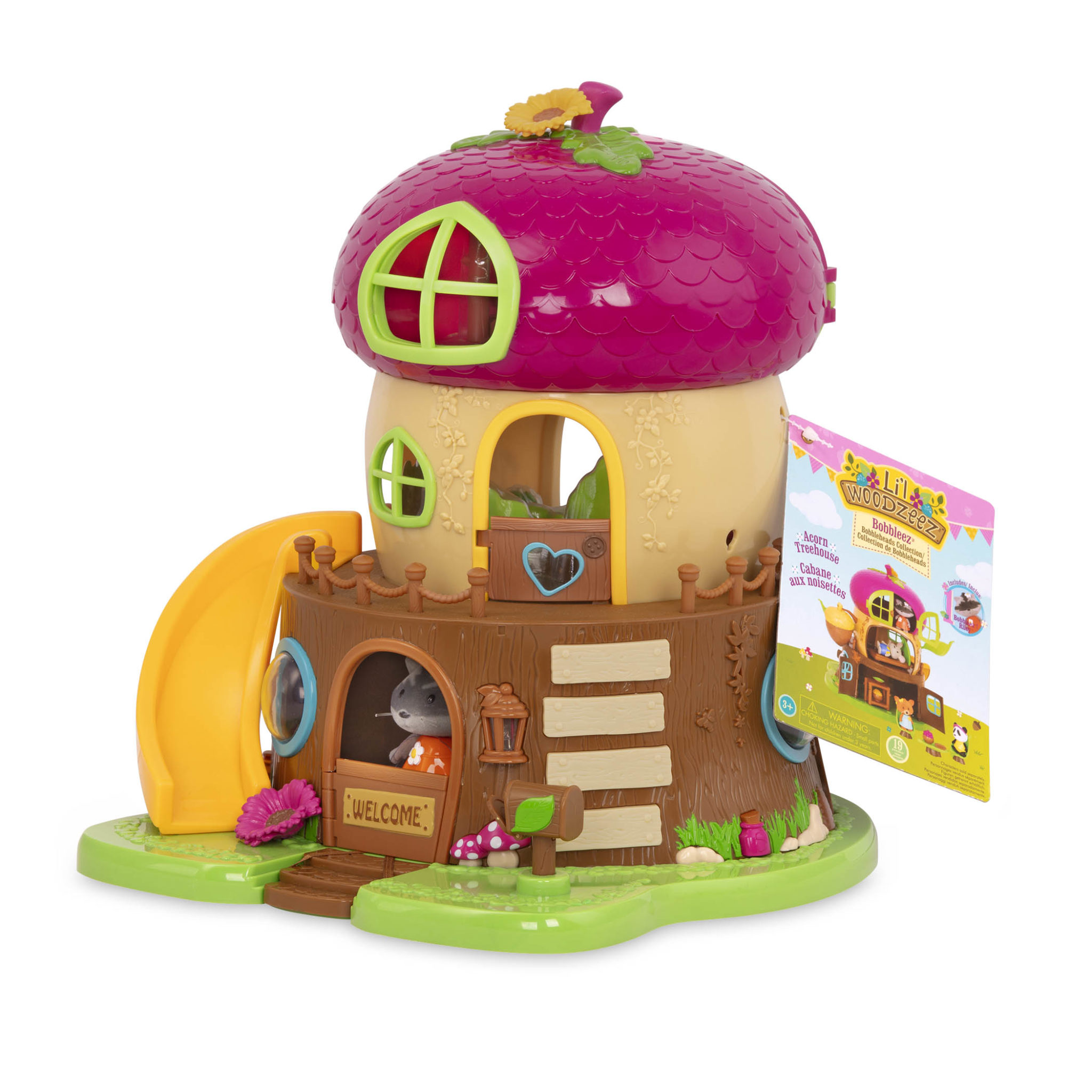 Acorn Treehouse | Playhouse with Bobblehead Character | Li'l Woodzeez