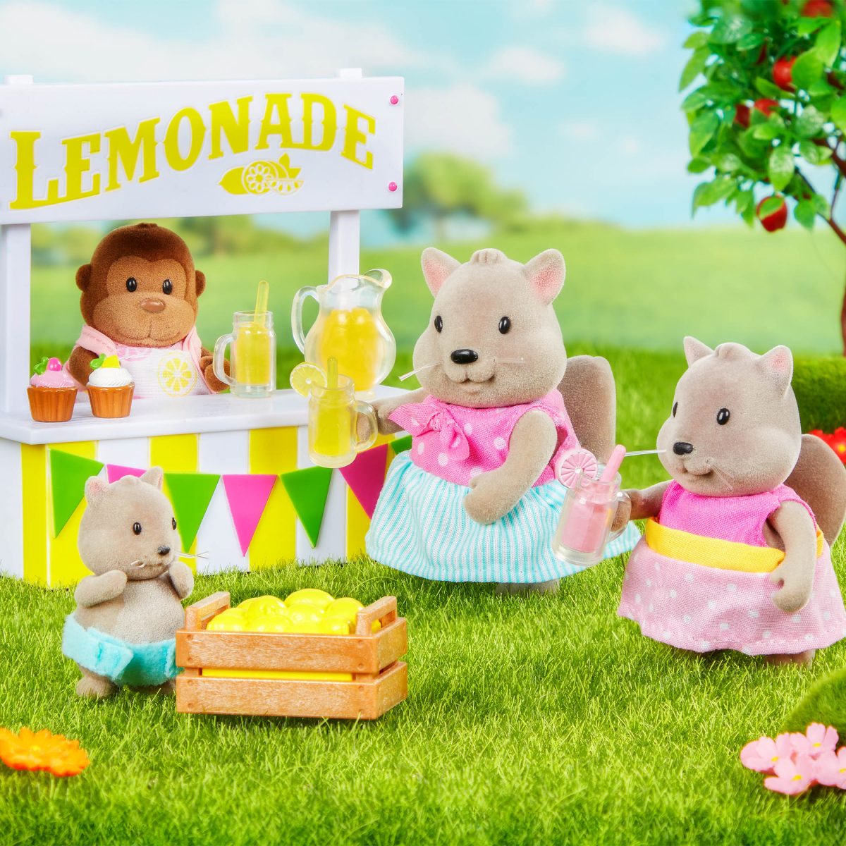 Lemonade Stand Set | Playset with Toy Food | Li'l Woodzeez