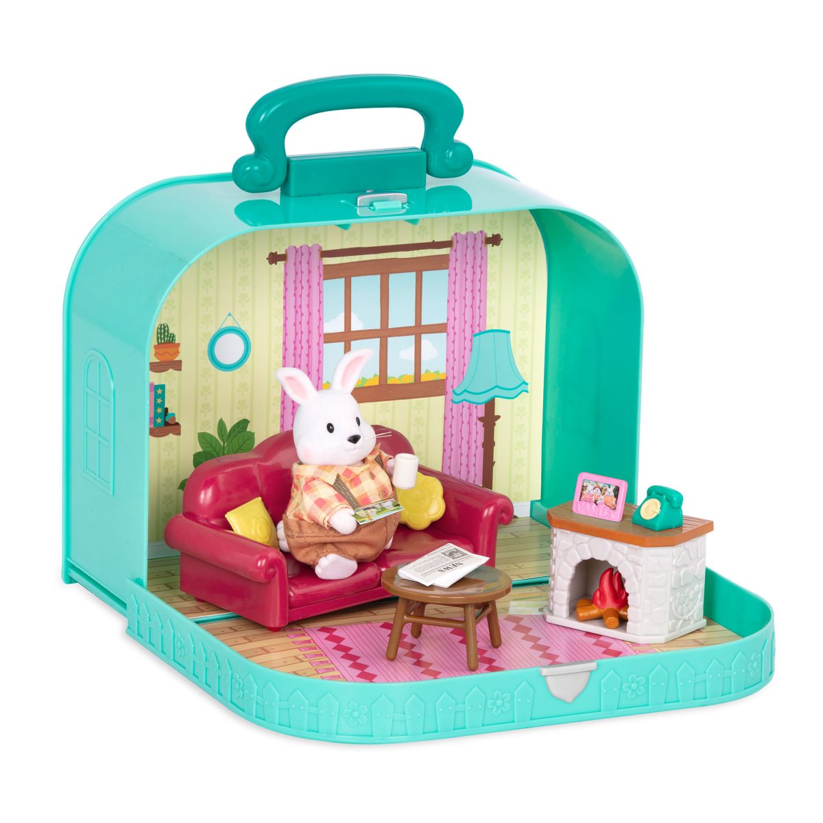 Travel Suitcase Playset | Carry Case with Accessories | Li’l Woodzeez