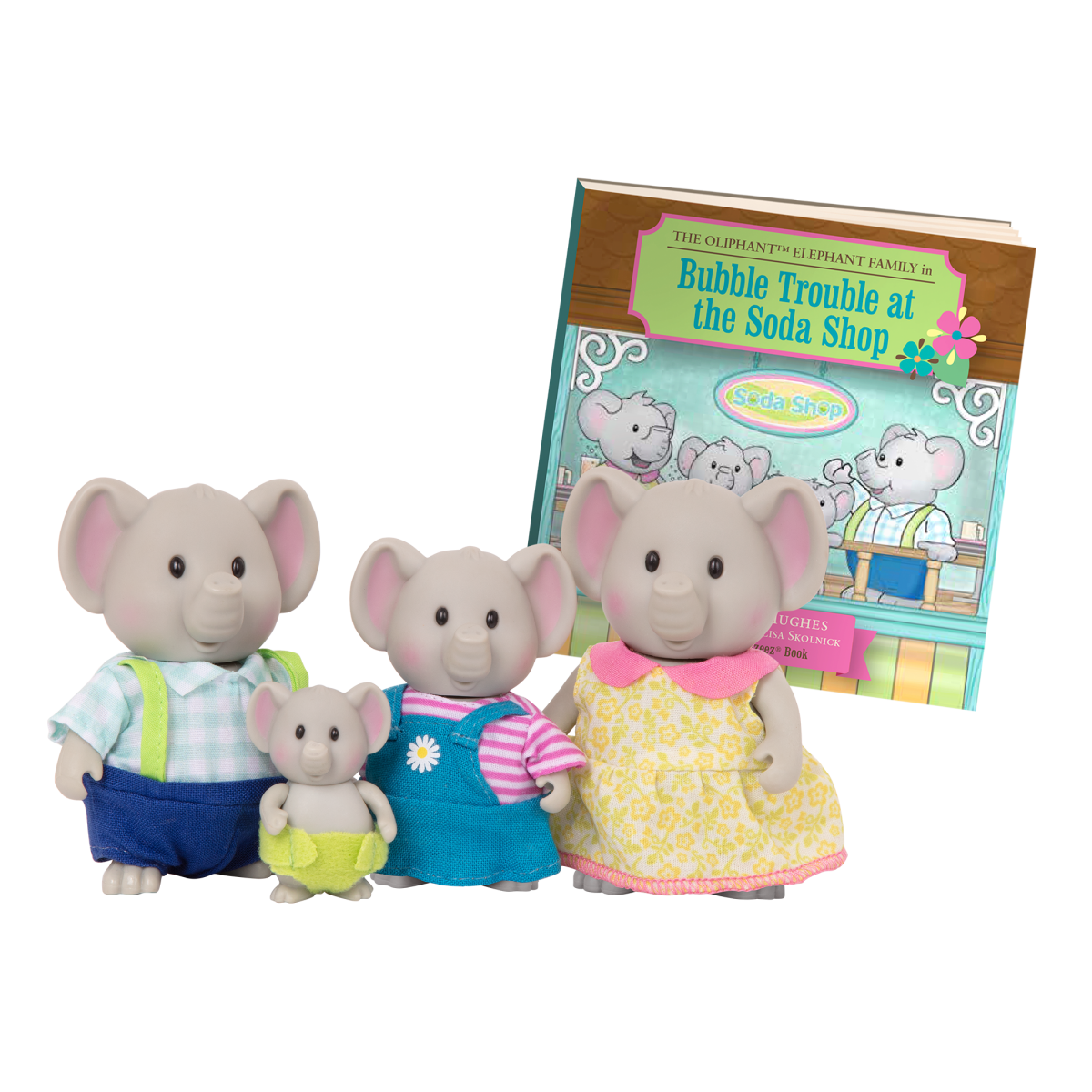 Elephant Figurines | Oliphant Elephant Family | Li’l Woodzeez