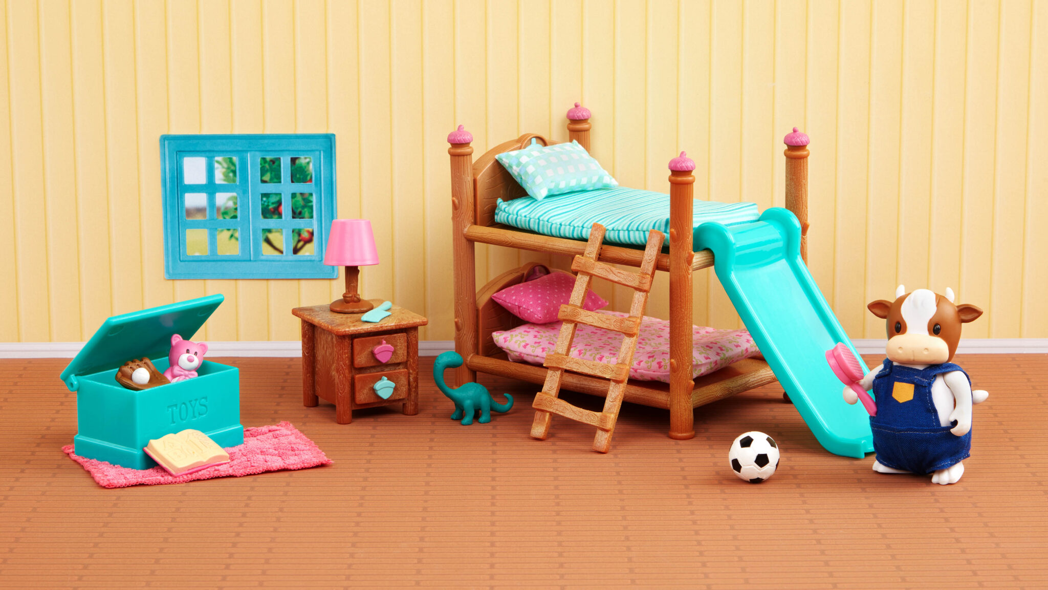 Bunk Bed Bedroom Set | Toy Furniture Playset | Li'l Woodzeez