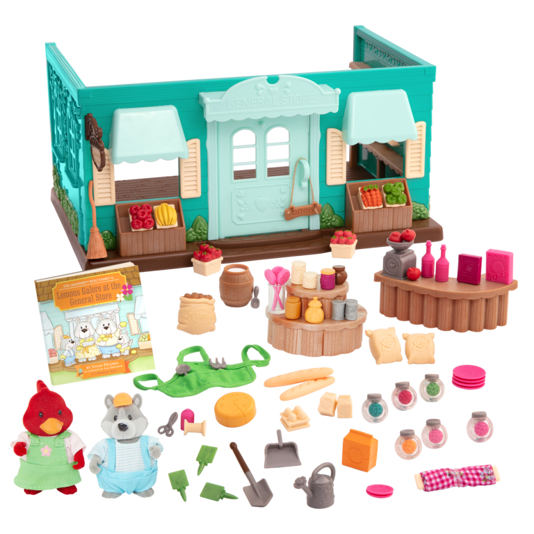 Happy Camper Deluxe Playset | Moose Family and Cars | Li’l Woodzeez