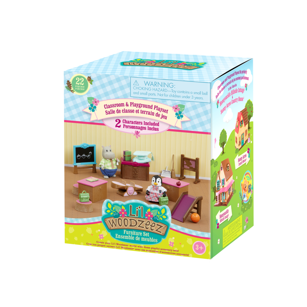 Classroom & Playground Set | Deluxe School Set with Figurines | Li'l ...