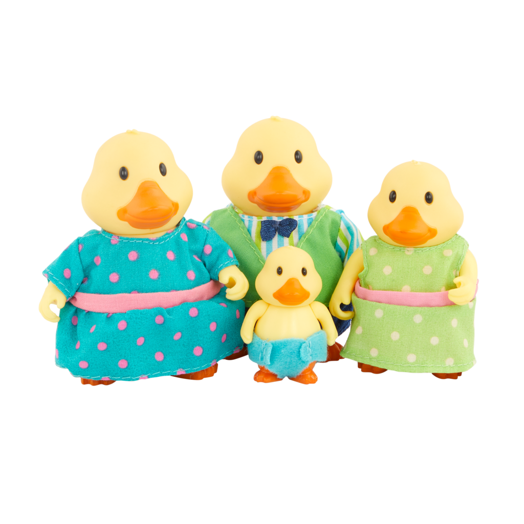 Quickquack Duck Family | Small Animal Figurines | Li'l Woodzeez